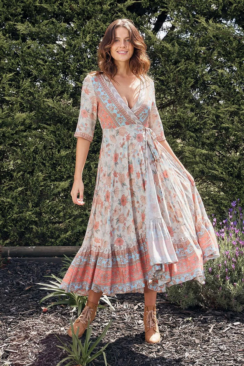 Saba Wrap Dress – MALANG BOHEME